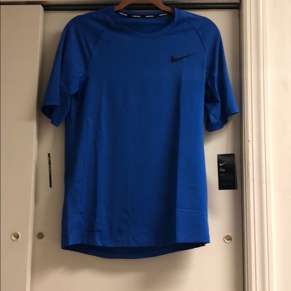 Nike | Shirts | Mens Nike Drifit Training Top Blue Mens Medium | Poshmark